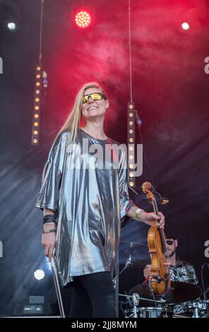 British band, Blackbeard's Tea Party playng live on stage at the ...