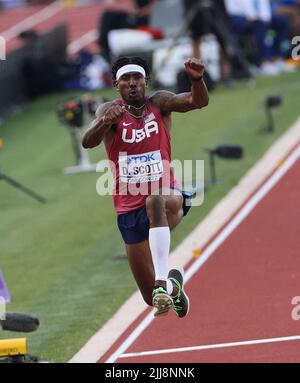 Donald Scott in the triple jump at the Doha 2019 World Athletics ...