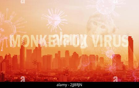 Monkeypox virus illustration, Monkeypox concept, Monkeypox virus ...