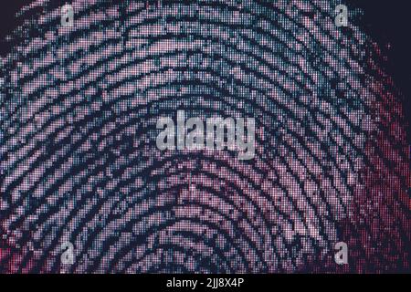 Close up beautiful abstract fingerprint on background texture for design. Macro photography view ...