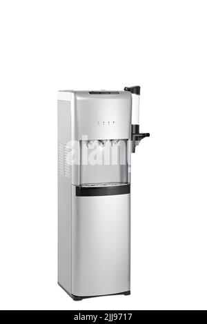 Modern white water cooler isolated on white background Stock Photo - Alamy