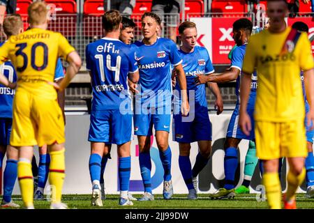 ALKMAAR - (l-r) Zico Buurmeester of AZ Alkmaar, Patrick Brouwer of ...