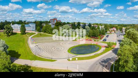 Aerial view of the REzekne city in Latvia Stock Photo - Alamy