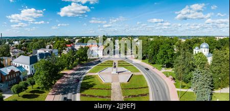 Aerial view of the REzekne city in Latvia Stock Photo - Alamy