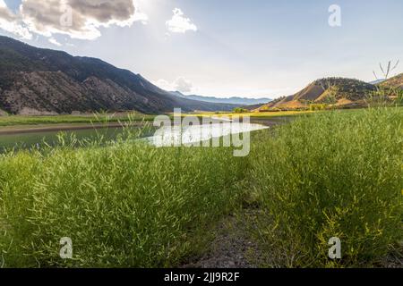 Scenic landscape in Rifle Gap State Park, Colorado Stock Photo - Alamy