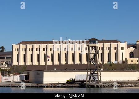 Outside view of San Quentin State Prison, the oldest prison in ...