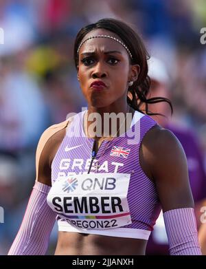 Great Britain's Cindy Sember during the Women’s 100m Hurdles Semi-Final ...
