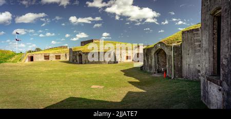 Brisbane, Australia - Old military base buildings at Fort Lytton Stock ...