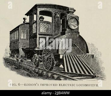 Edison's Electric Rail Stock Photo - Alamy