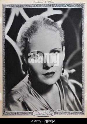 American actress ANN HARDING and British Actress JOAN HICKSON in a ...