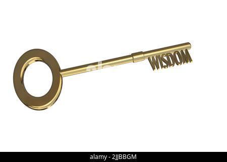 key to wisdom concept education concept knowledge learning wisdom text ...