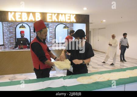 Rawalpindi, Pakistan. 23rd July, 2022. A traditional Turkish cuisine ...
