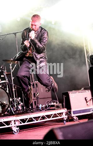 Cross Wires Performing at Tramlines Festival , Uk , 24.07.2022 Stock ...