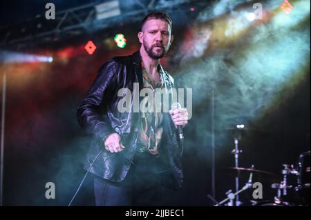Cross Wires Performing at Tramlines Festival , Uk , 24.07.2022 Stock ...