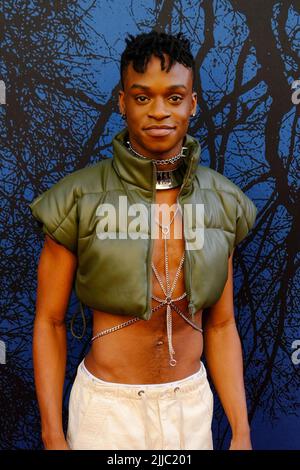 Austin Crute arrives at the premiere of 'They/Them' at 2022 Outfest ...