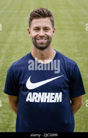 ARNHEM - Tim Arends (physical trainer) during the annual photo press ...