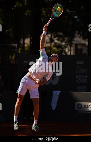 Juan Pablo Ficovich playing an ATP Challenger match Stock Photo - Alamy