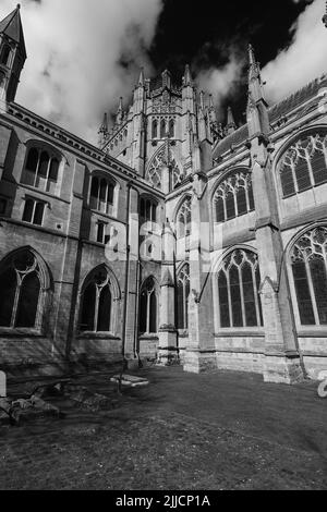 Spring view over Ely Cathedral; Ely City; Cambridgeshire; England; UK ...