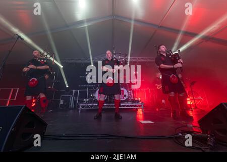 22 July 2022. Fochabers, Moray, Scotland. This is the Red Hot Chilli ...