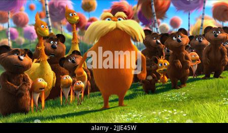 BAR-BA-LOOTS,HUMMING-FISH,LORAX,ONCE-LER,AUDREY,TED, THE LORAX, 2012 Stock Photo - Alamy