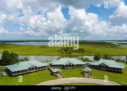 5 Rivers Delta Resource Center and Mobile Bay Stock Photo - Alamy