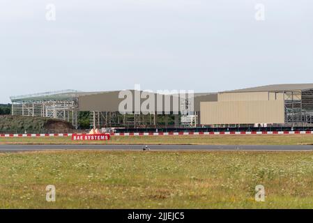 Hangar construction work underway to expand the facilities at RAF ...