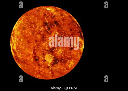 Planet Venus on a dark background. Elements of this image furnished by ...