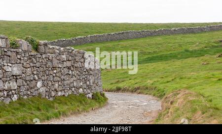 Path leading up to Lundy village, Lundy, UK Stock Photo - Alamy