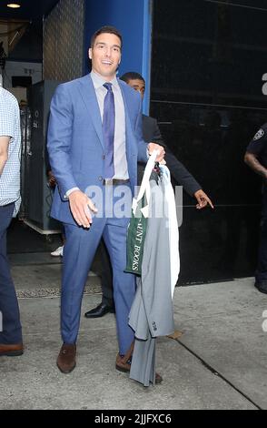 July 25, 2022 Will Reeve on the set of Good Morning America in New York ...
