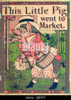 This Little Pig went to Market, children's book illustration by Walter ...