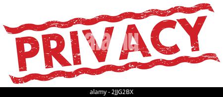 PRIVACY text written on red zig-zag stamp sign Stock Photo - Alamy