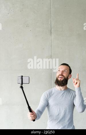 online coaching man smartphone top career Stock Photo - Alamy