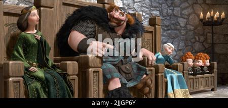 HARRIS, PRINCESS MERIDA, HUBERT, HAMISH, KING FERGUS, QUEEN ELINOR ...