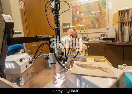 Fossil Butte National Monument Visitor Center, Wyoming, USA Stock Photo ...