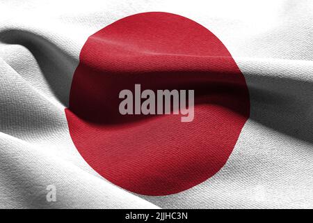 Closeup Japan Flag Stock Photo - Alamy