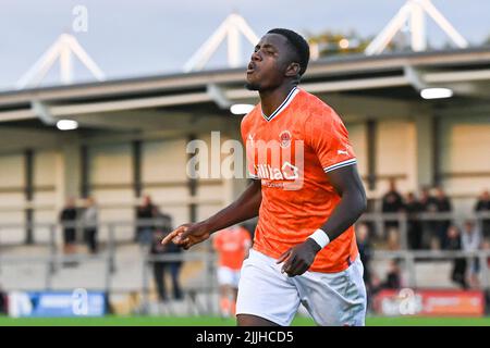 Beryly Lubala #30 of Blackpool scores to make it 0-2 Stock Photo - Alamy