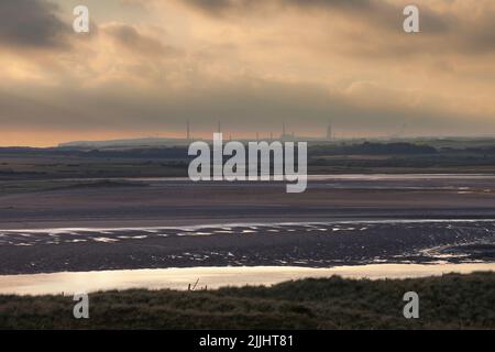 Sellafield Nuclear reprocessing plant, Cumbria England showing the ...