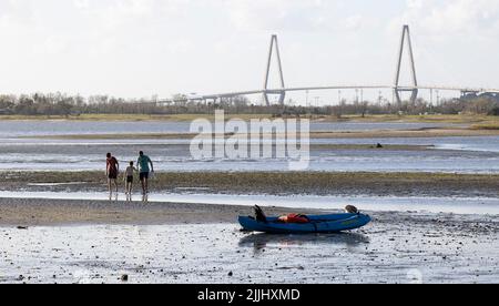 Crab Bank Island in South Carolina located in Charleston Harbor ...