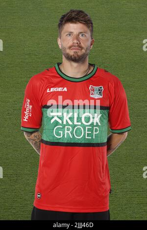 NIJMEGEN, NETHERLANDS - JULY 2: Lasse Schone of N.E.C. during the ...