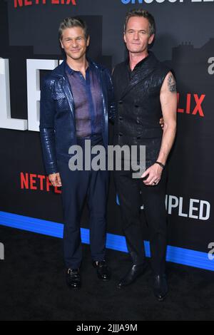 (L-R) Neil Patrick Harris and David Burtka attend the "Elle" Season 1 ...