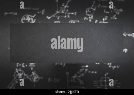 physics formula chalkboard kinematics calculation Stock Photo - Alamy