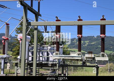 high voltage terminal. electric transfer station with high voltage ...