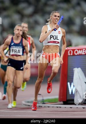 Iga Baumgart-Witan participating in the 400 meters at the European ...
