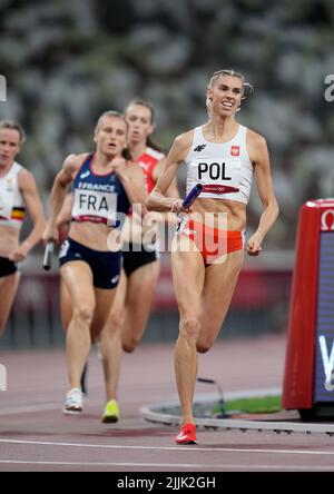 Iga Baumgart-Witan participating in the 400 meters at the European ...