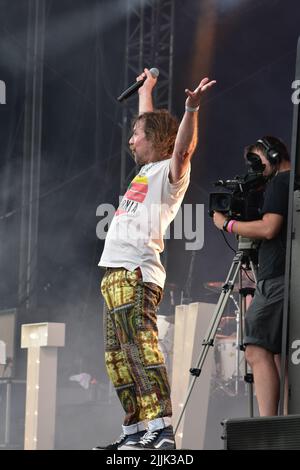 Tony Wright From Terrorvision Performing Live On Stage In Concert, Day ...