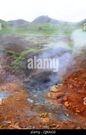 Reykjadalur Hot Spring Thermal River Stock Photo - Alamy