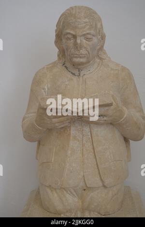 Sculpture of Galvez family in Macharaviaya cemetery, Malaga, Spain ...