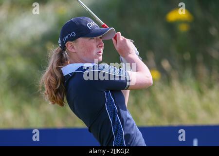 Louise Duncan at the Womens Scottish golf open in Dundonald Stock Photo ...
