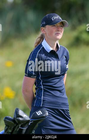 Louise Duncan at the Womens Scottish golf open in Dundonald Stock Photo ...