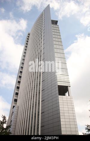 A vertical low angle shot of the modern Selfridges Birmingham architecture building in United ...
